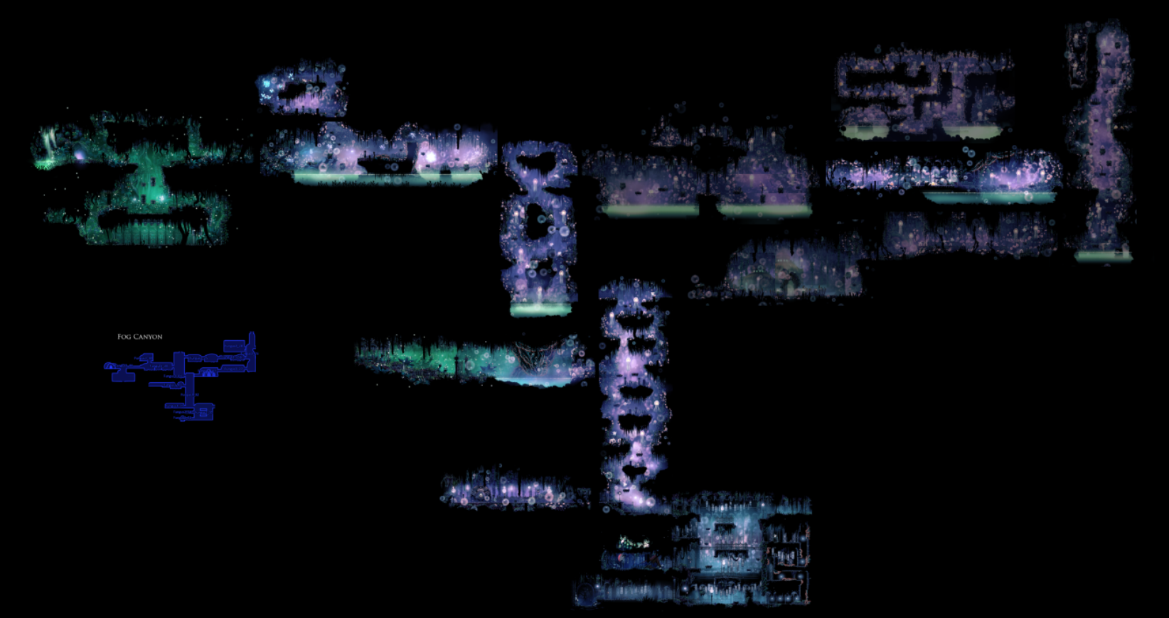 Fog Canyon Map Hollow Knight Maping Resources 33 Hollow Knight